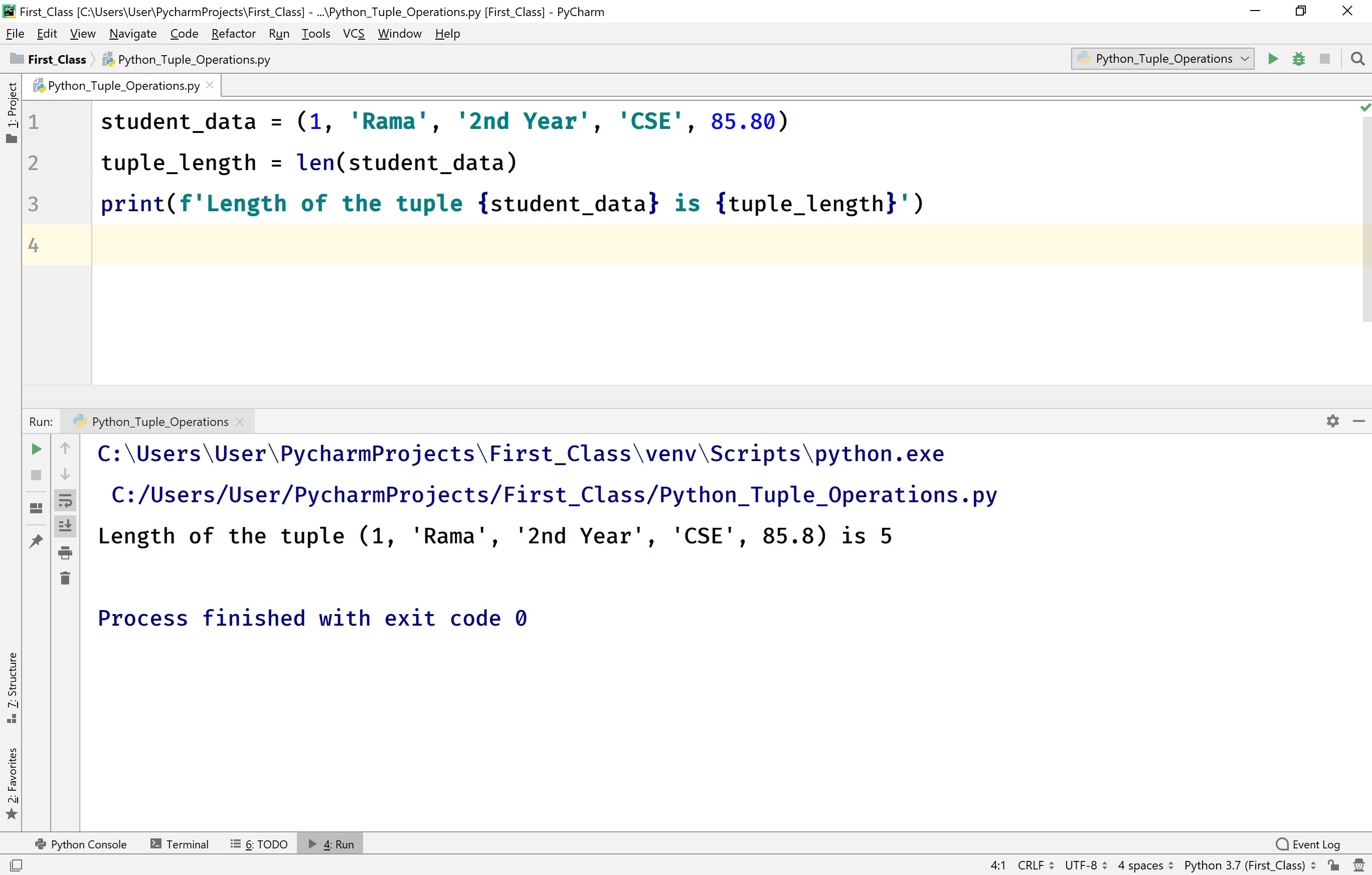 Python Tutorials Tuple Data Structure Data Types