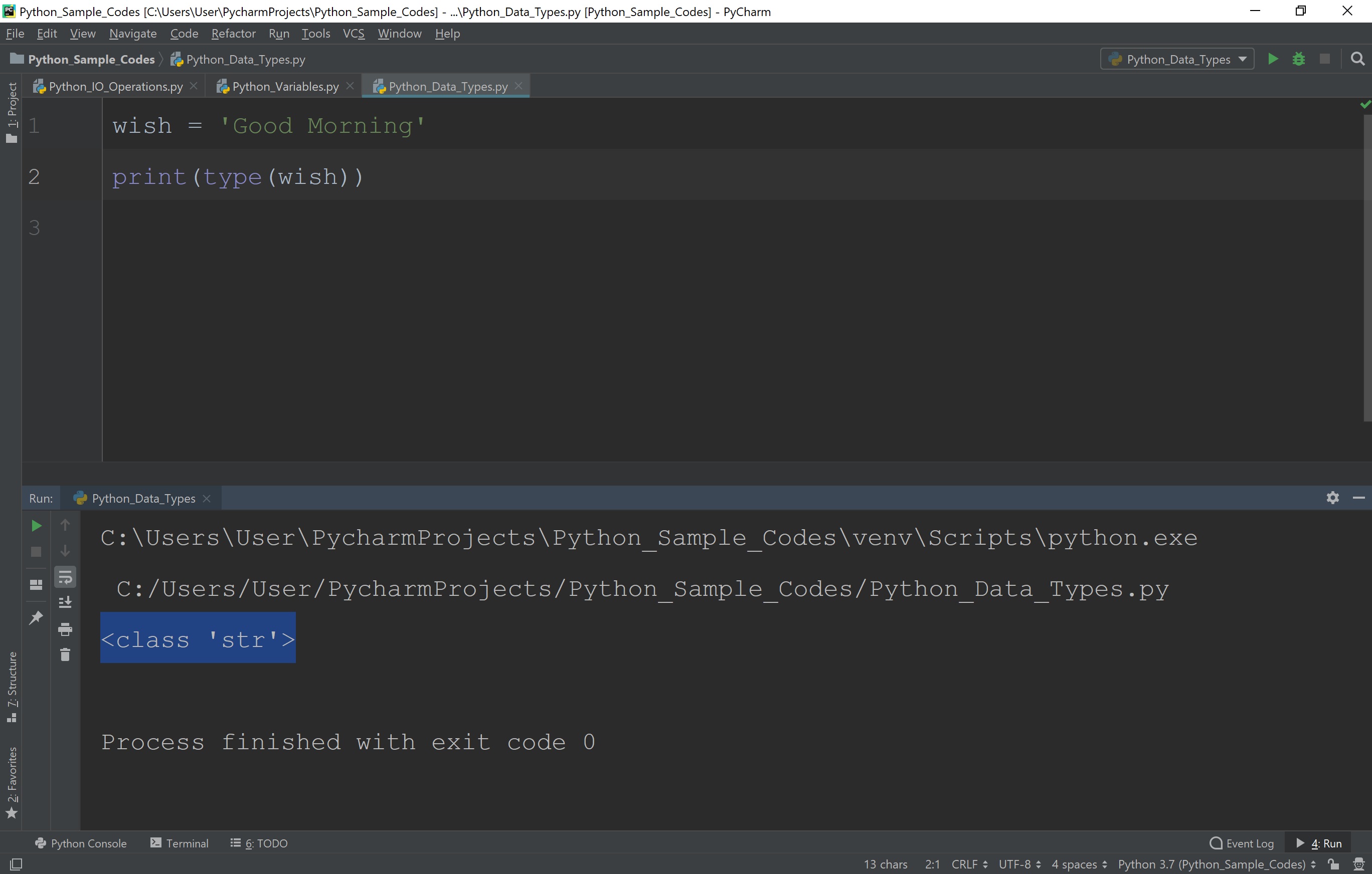 Python Tutorials Data Types Integer Floating Point String List Tuple Dict Set